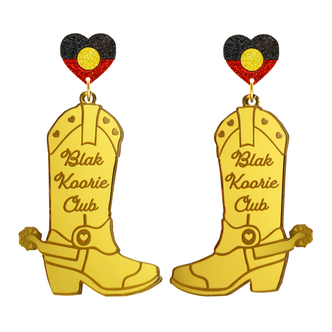 Haus of Dizzy 'Blak Koorie Club' Earrings
