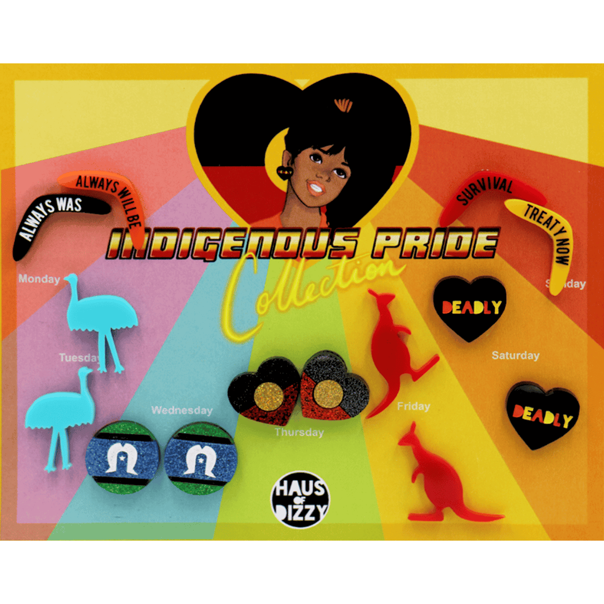 Haus of Dizzy 'First Nations Pride' Stud Collection - MOB ONLY