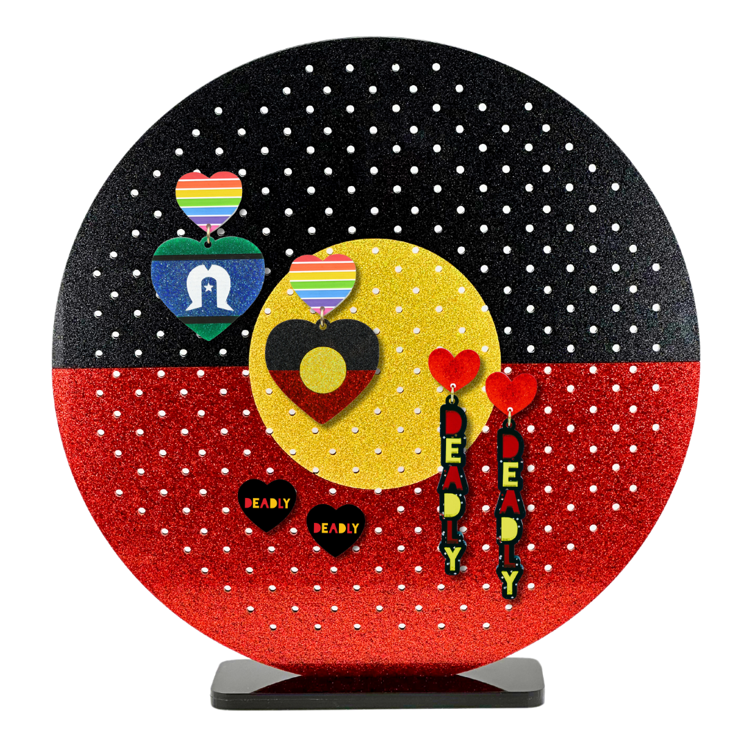Haus Of Dizzy 'First Nations Pride' Glitter Jewellery Stand – Haus of Dizzy