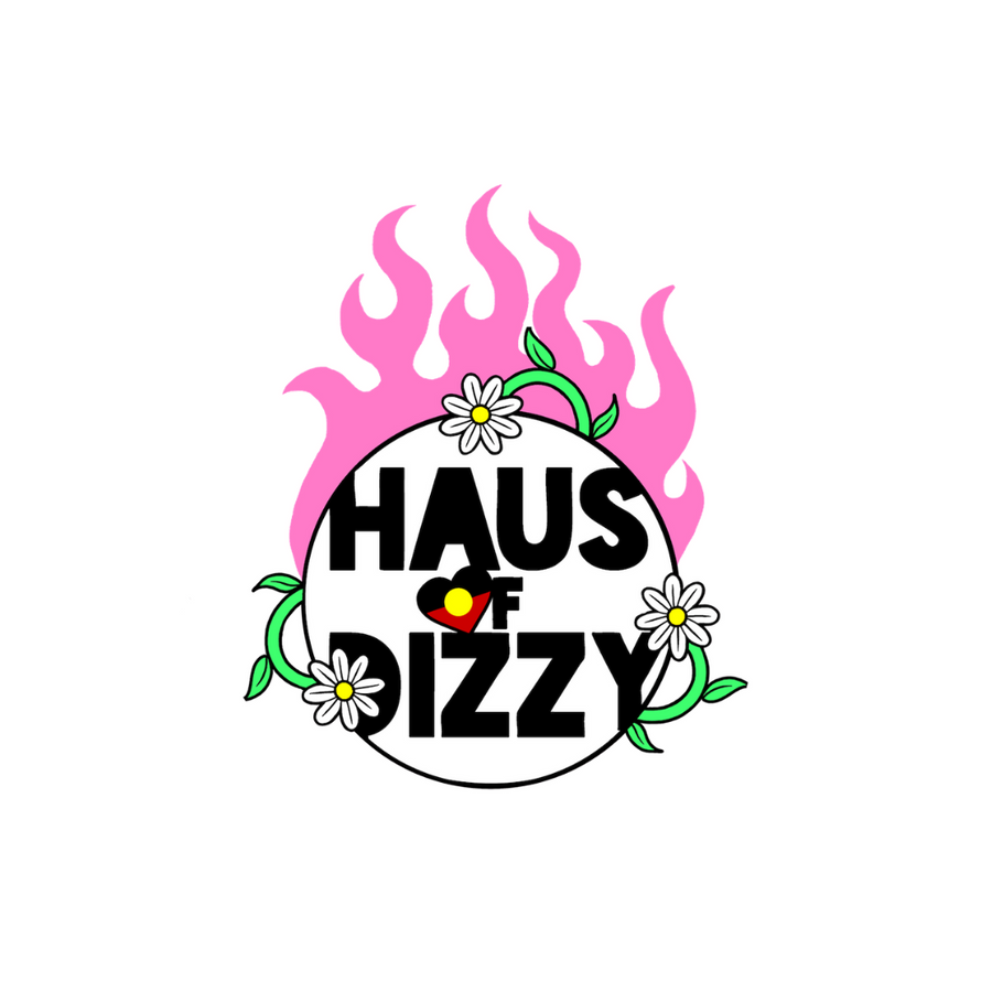 Haus of Dizzy Flame Logo Stickers