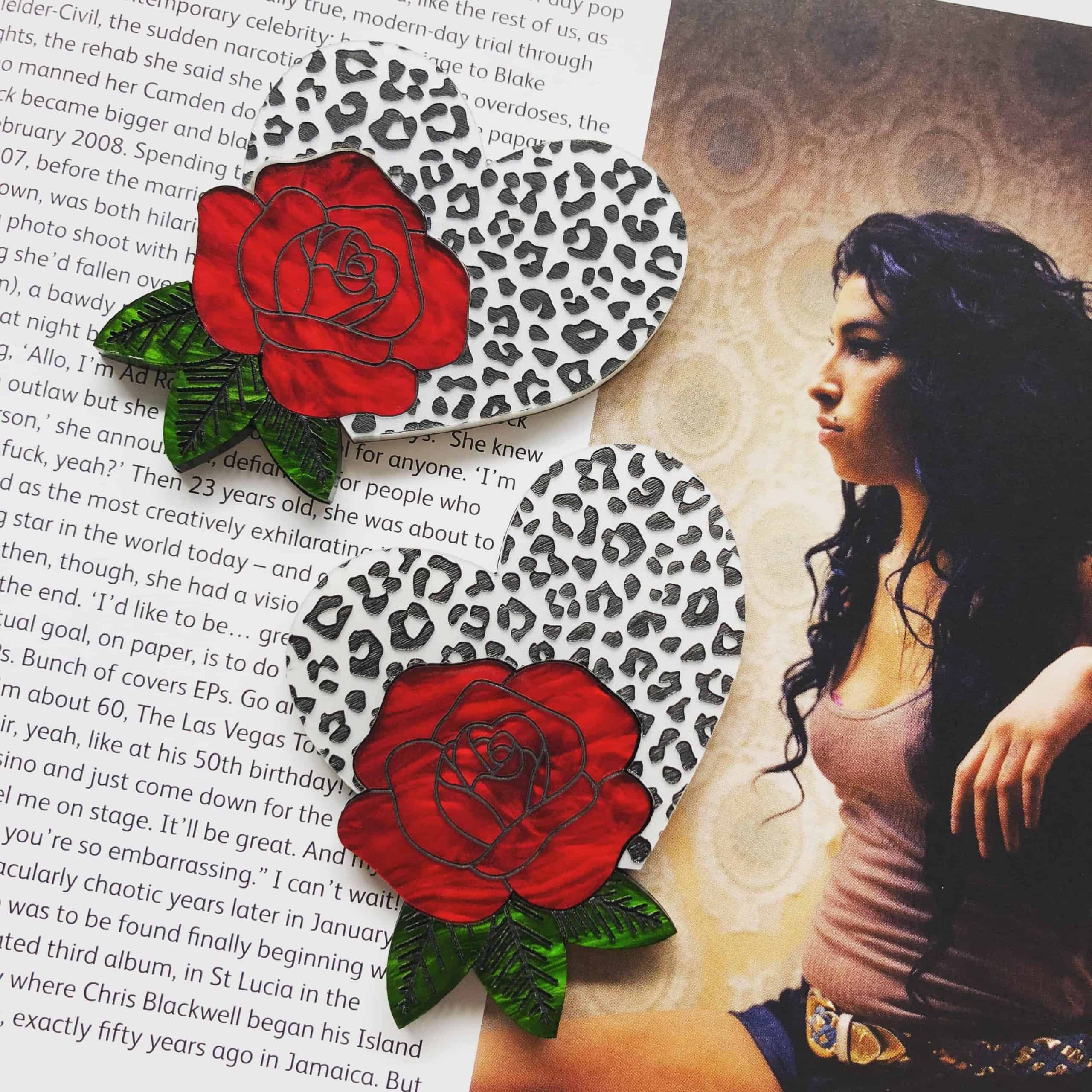 Haus of Dizzy 'Amy' Leopard Heart Pin